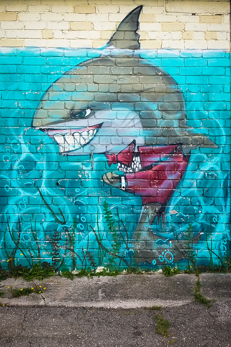Evil shark graffiti « digital deconstruction